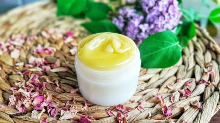 The Best Softening Mint DIY Foot Balm Recipe - greenbeautymama.com