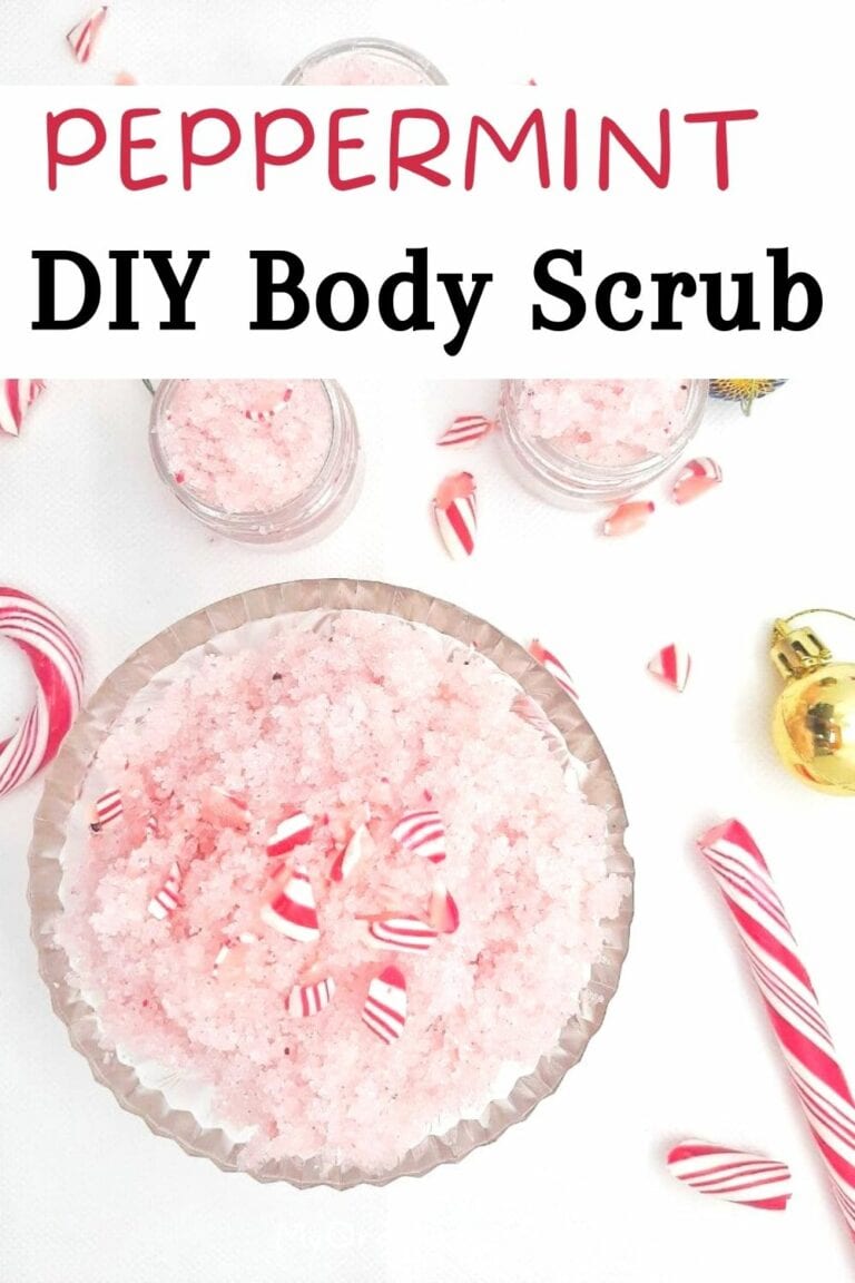 3-Ingredient Peppermint Sugar Scrub Recipe - greenbeautymama.com