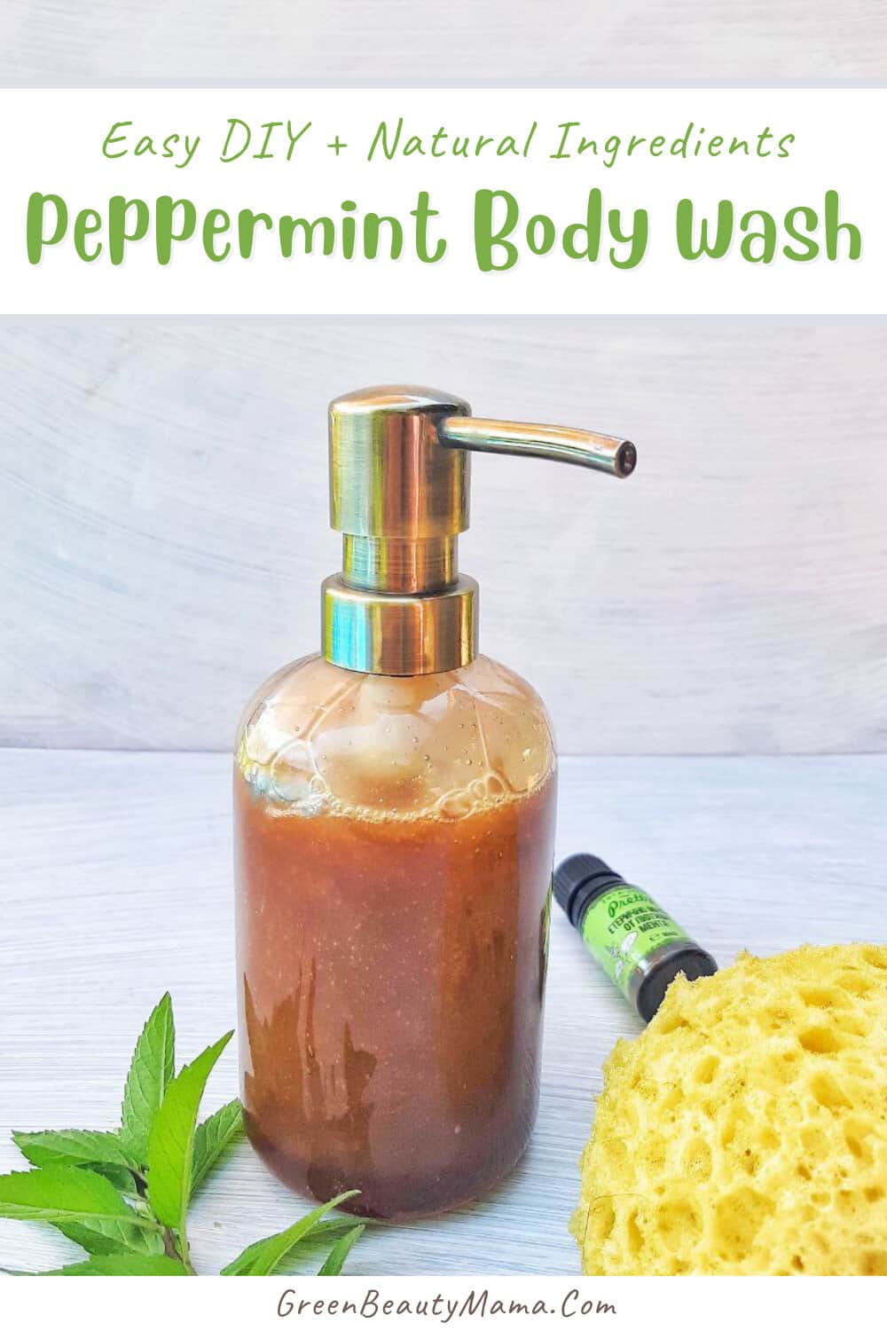 Easy Natural & Moisturizing Peppermint Body Wash Recipe ...
