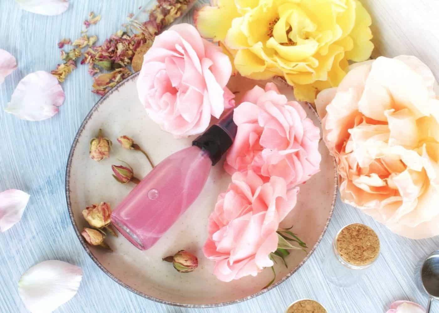 The Best DIY Rose Water Toner Recipe - greenbeautymama.com