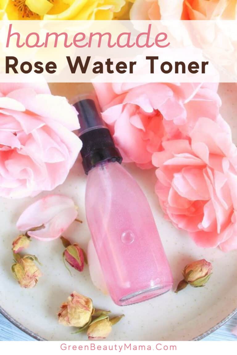 The Best DIY Rose Water Toner Recipe - greenbeautymama.com