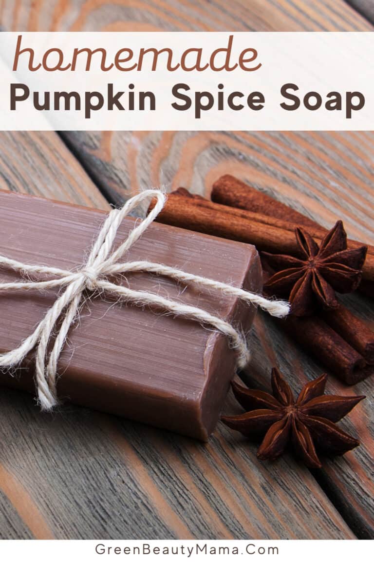 DIY Pumpkin Spice Soap {Melt and Pour Soap Recipe} - greenbeautymama.com