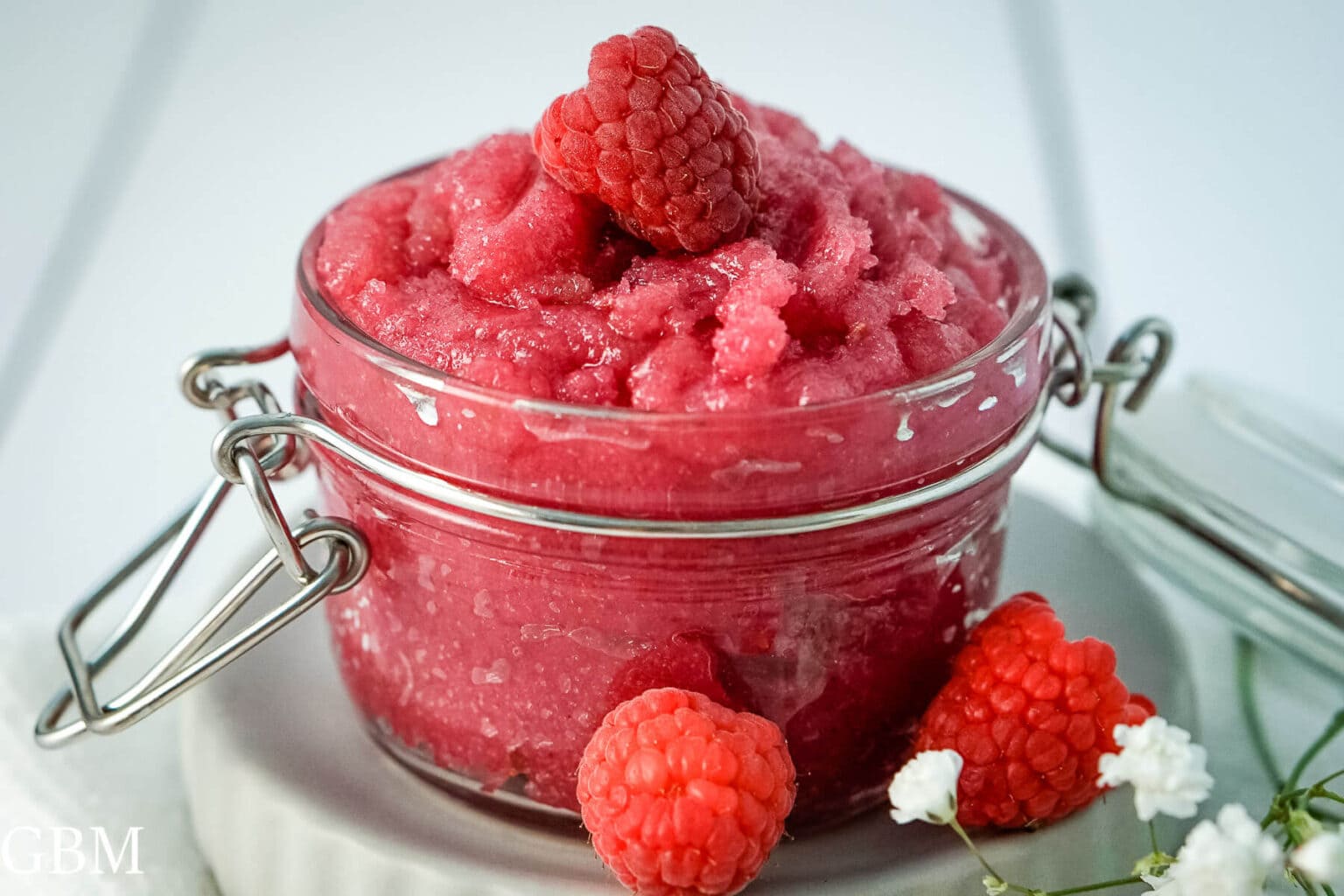 DIY Raspberry Sugar Scrub - greenbeautymama.com
