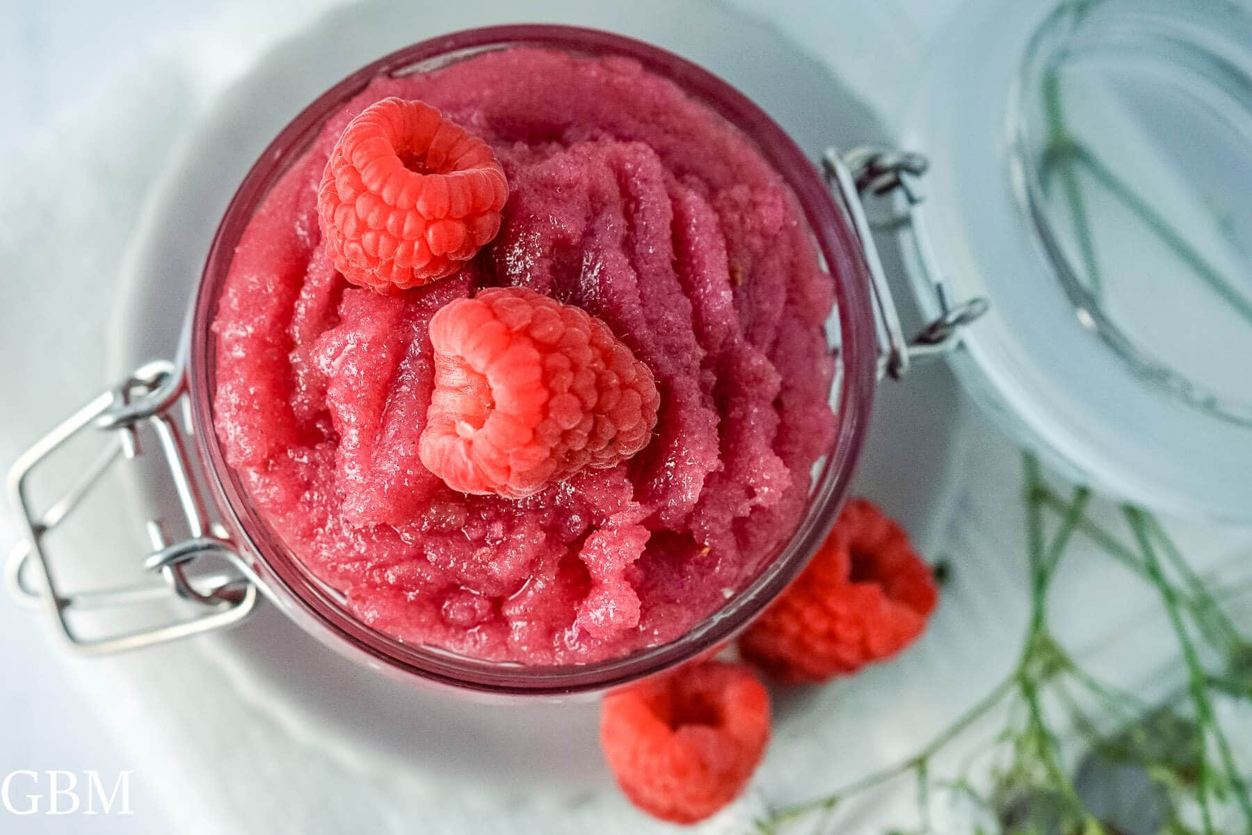 DIY Raspberry Sugar Scrub - greenbeautymama.com